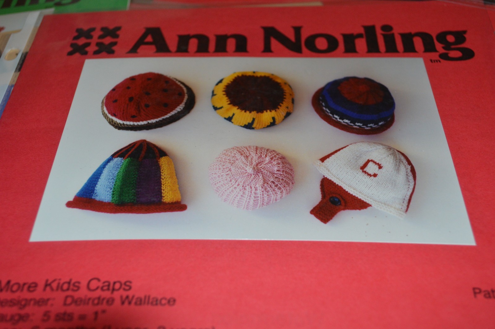 Ann Norling Knitting Pattern More Kids Caps 6m to 2 yr #30 | eBay