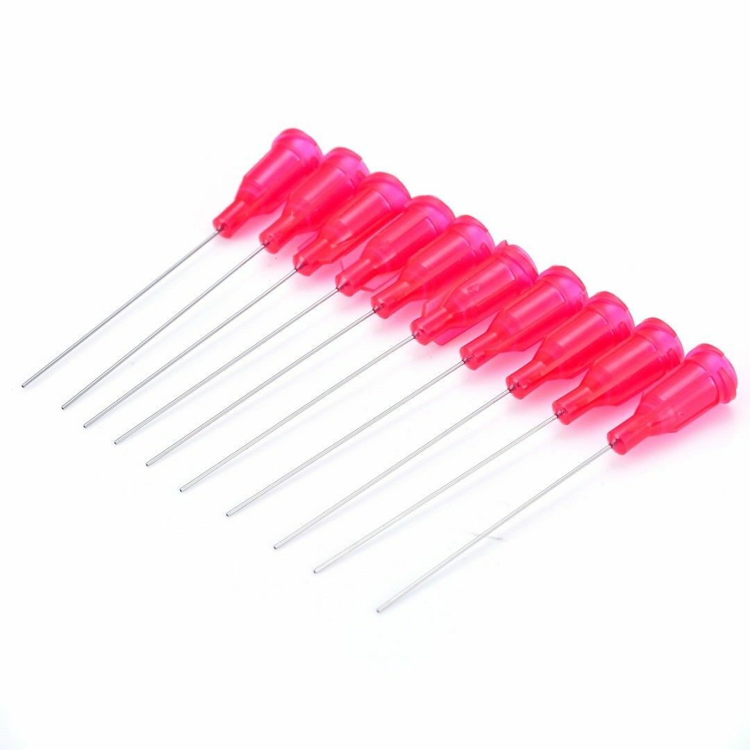 Industrial 10Pcs 25Ga Stainless Steel Blunt Dispensing Needle Syringe ...