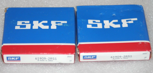 (Lot of 2) SKF 61909-2RS1 Deep Groove Ball Bearings 45MM X 68MM X 12MM ...