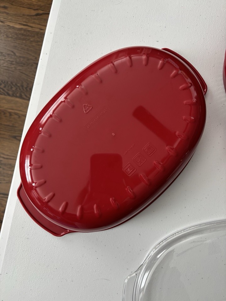 KitchenAid 13” Red Oval 3 Piece Steamer Bowl Microwave Safe | eBay