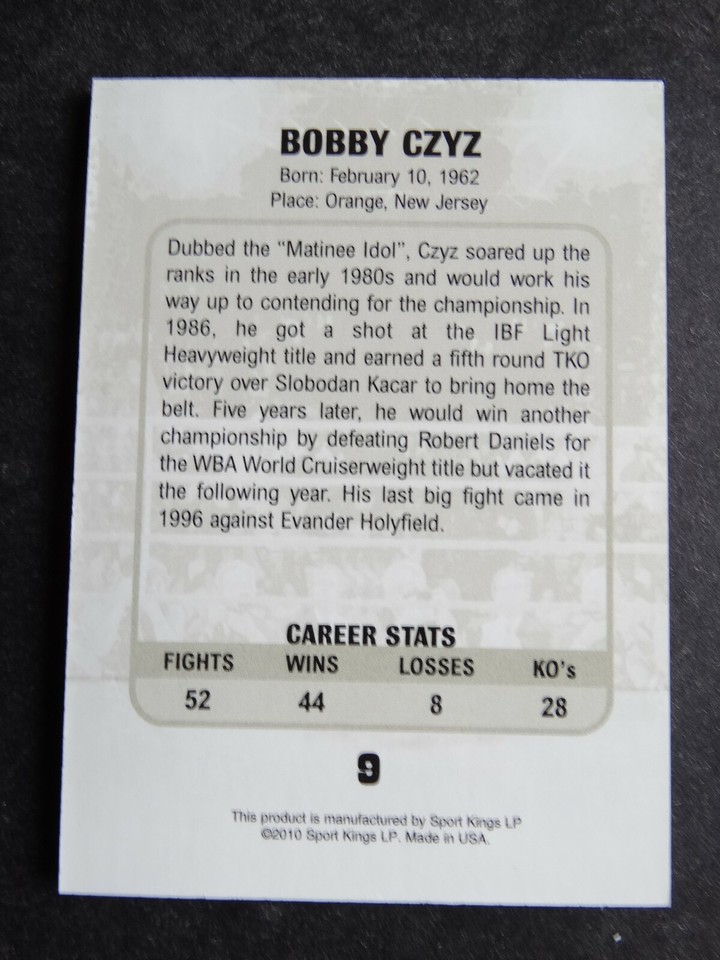 2011 Ringside Boxing Round One Gold Cards Complete Your Set U Pick List ...