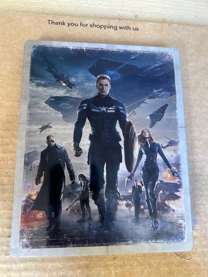 Captain America The Winter Soldier Zavvi 4K UHD Blu Ray Steelbook NEW ...