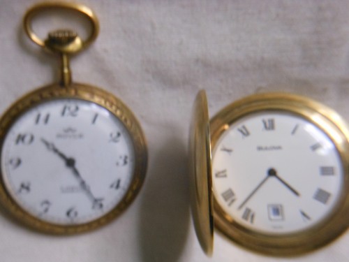 Royce Vintage Pocket Watch Retro Antique and 1 Bulova pocket watch both ...