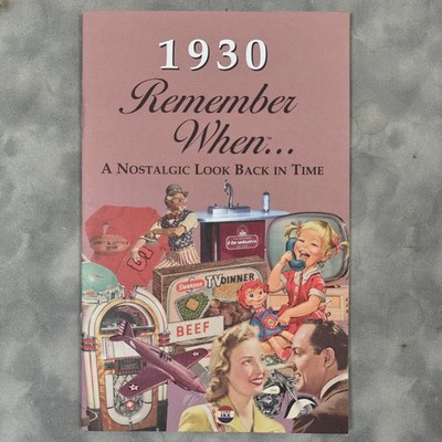 1930 Remember When KardLet Nostalgic Look Back in Time Booklet Seek Pub ...