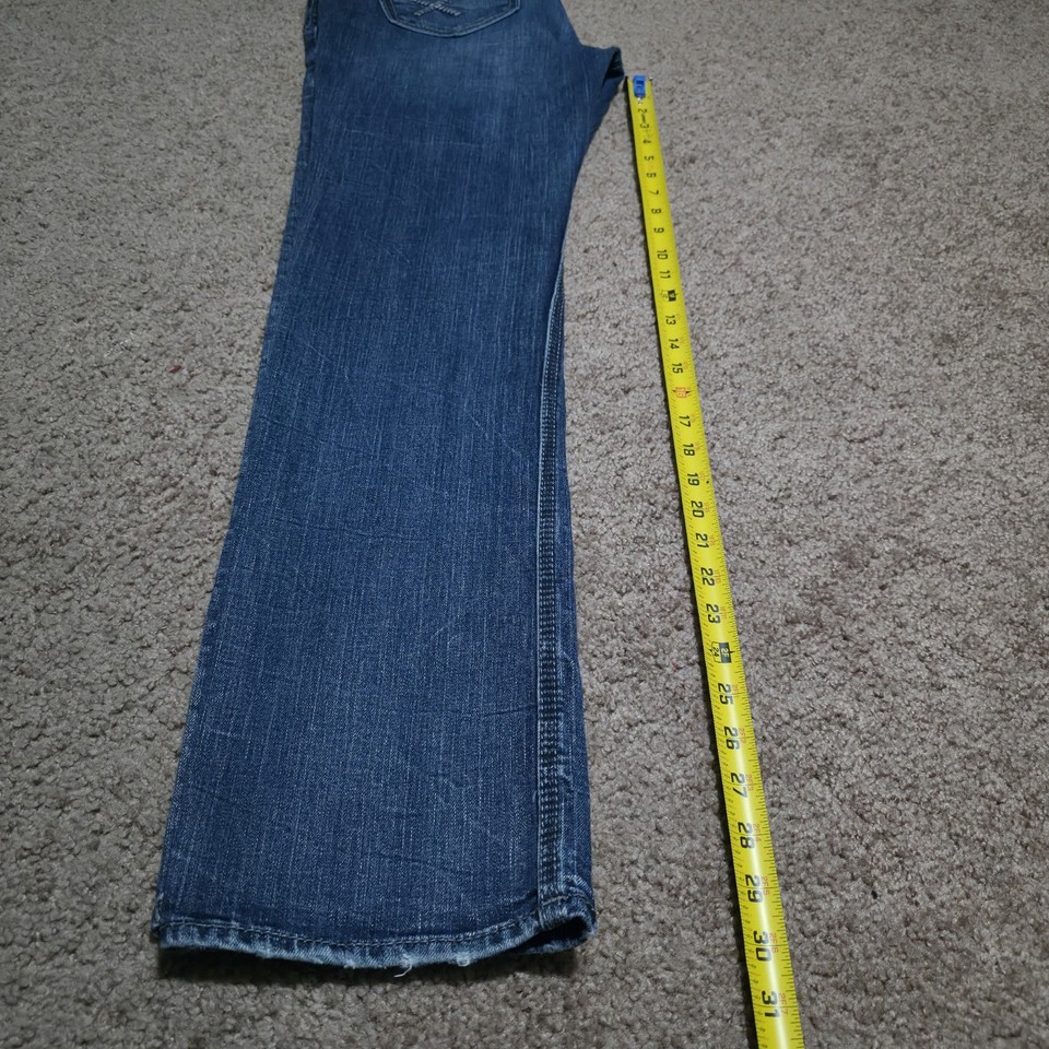 BKE Buckle Jeans Mens 33 x 31 Medium Wash Jake Straight Stretch Denim ...