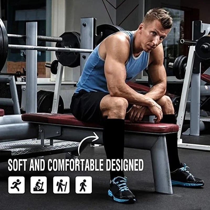 Unisex Anti Travel Miracle Flight Socks Compression Swelling Fatigue ...