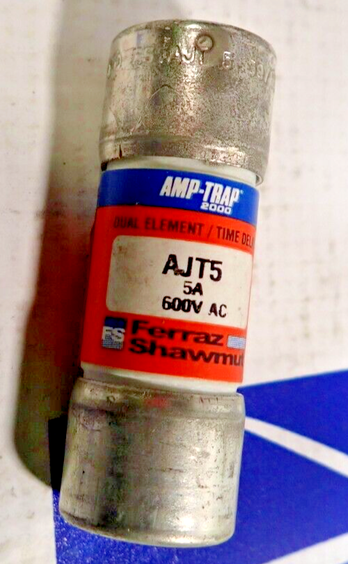 1 Ferraz Shawmut AJT5 5 Amp 600 VAC Class J Amp-Trap 2000 Fuse | eBay