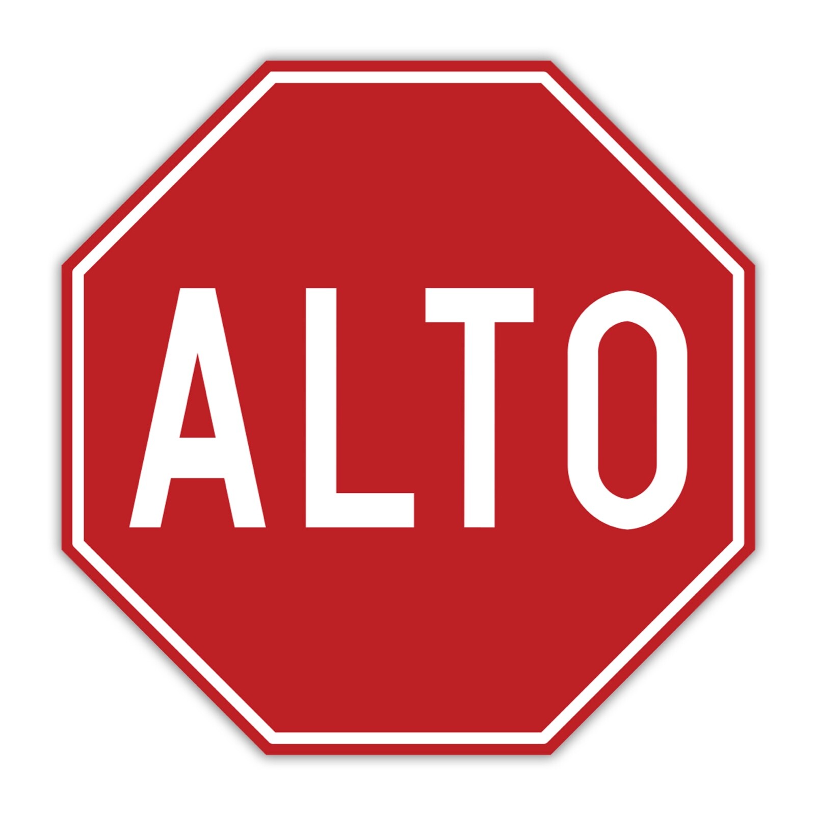 Mexican Stop Sign Sticker Decal Vinyl Mexico ALTO Road Sign Home Decor ...