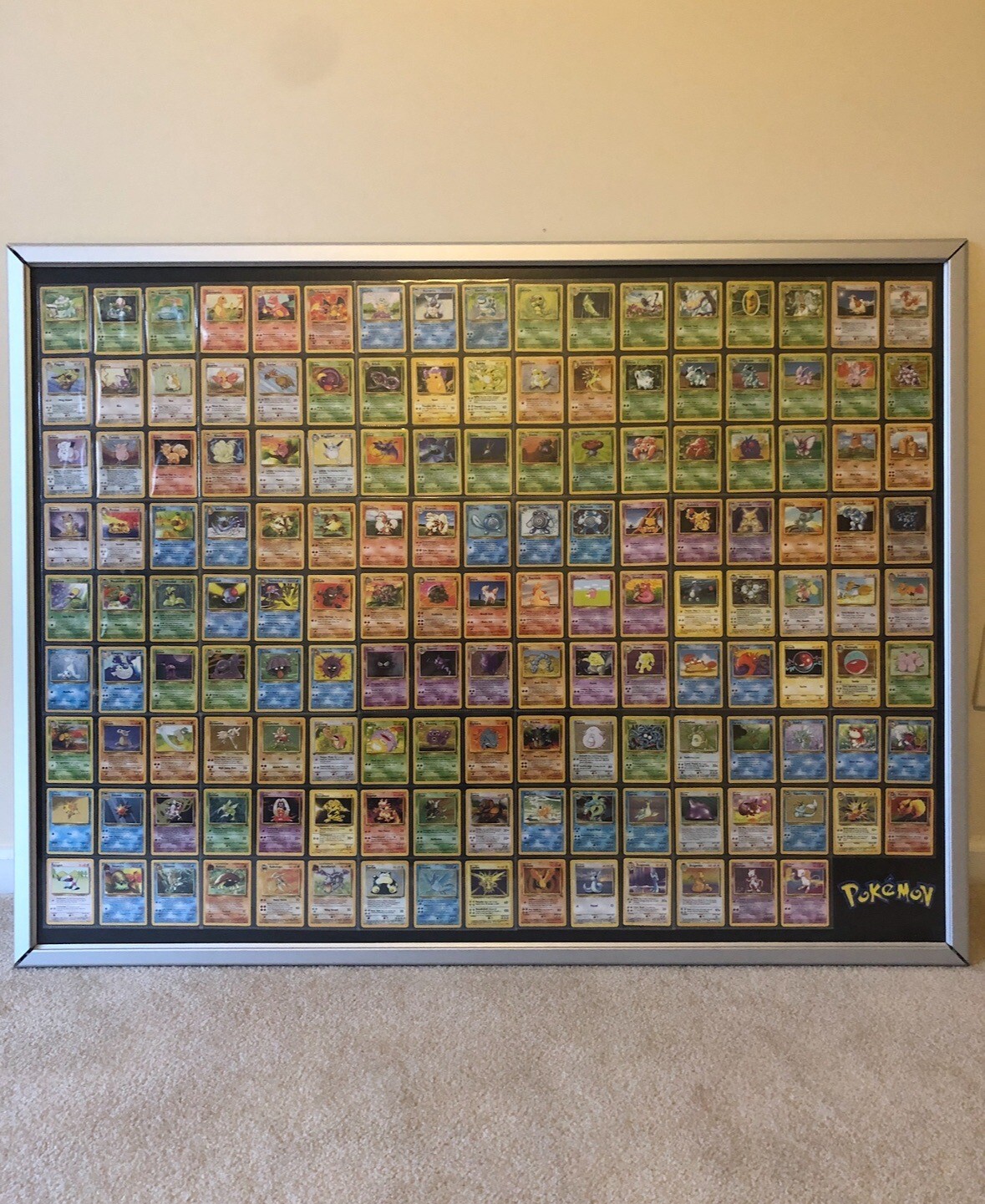 Pokemon Master Complete Set - Base, Jungle, Fossil; 1 - 151; in Display ...