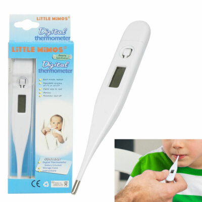Digital LCD Thermometer Under Arm Rectal Fever Baby Body Temperature ...