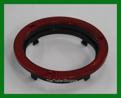 Black Plastic Flange With Reflective Ring for 4" Round STT & Backup ...