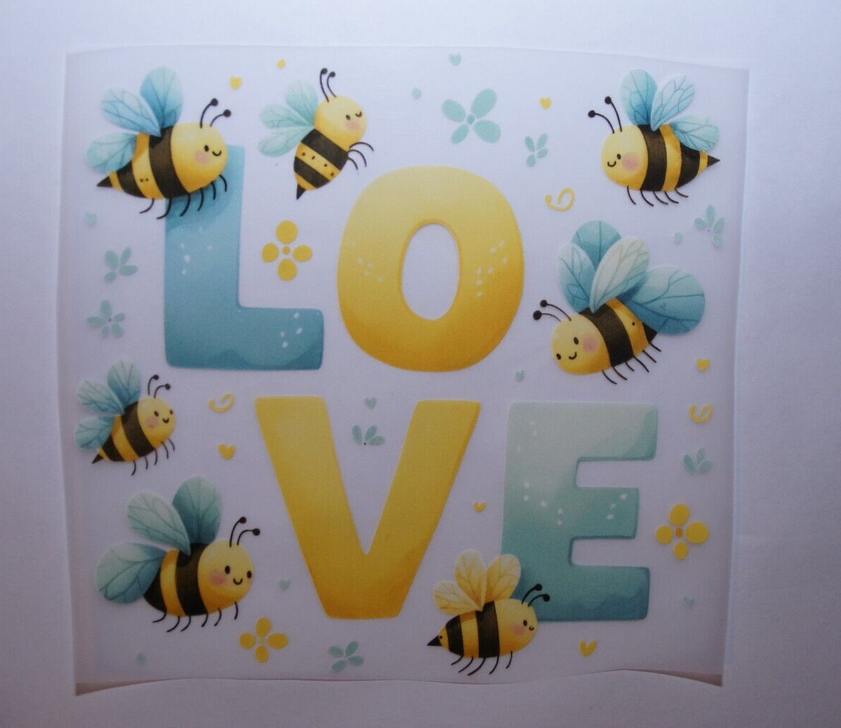 Bügelbild Bügelmotiv Biene Hummel Bee Love Honig Junge Mädchen Höhe ...