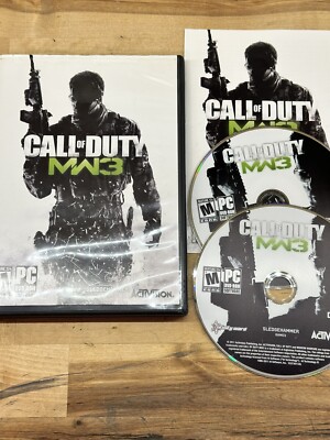 Call of Duty: Modern Warfare 3 MW3 (PC DVD-ROM, 2011) CIB Complete w ...