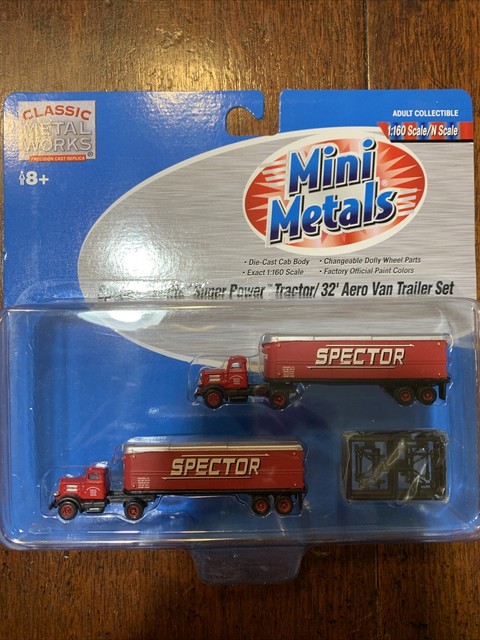 White WC Super Power Spector Semi-tractor Trailer (2) N Scale Classic ...
