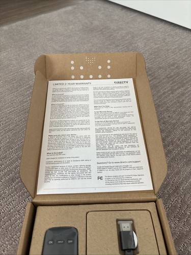 DIRECTV Gemini Air 4K Streaming Device P21KW-500 VERSION 4.1.0.4 w ...