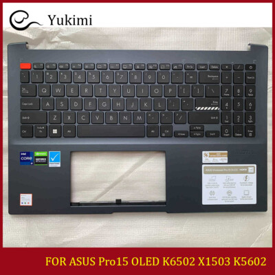 FOR ASUS Pro15 OLED K6502 X1503 K5602 Black C Shell Upper Palmrest ...