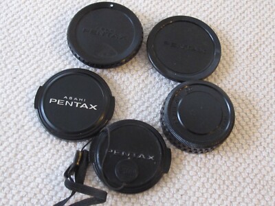 Genuine Original Pentax OEM K Body Cap Front & Rear Lens Caps 49mm 52mm ...