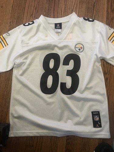 PITTSBURGH STEELERS HEATH MILLER 83 Jersey By REEBOK Youth LARGE White ...
