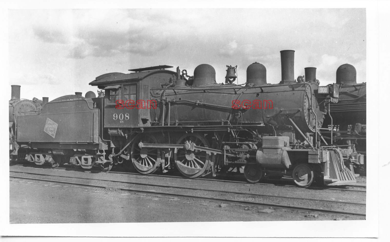 4CC428 RP 1933/2000s CMStP&P MILWAUKEE RAILROAD 4-4-0 LOCO #908 AUSTIN ...