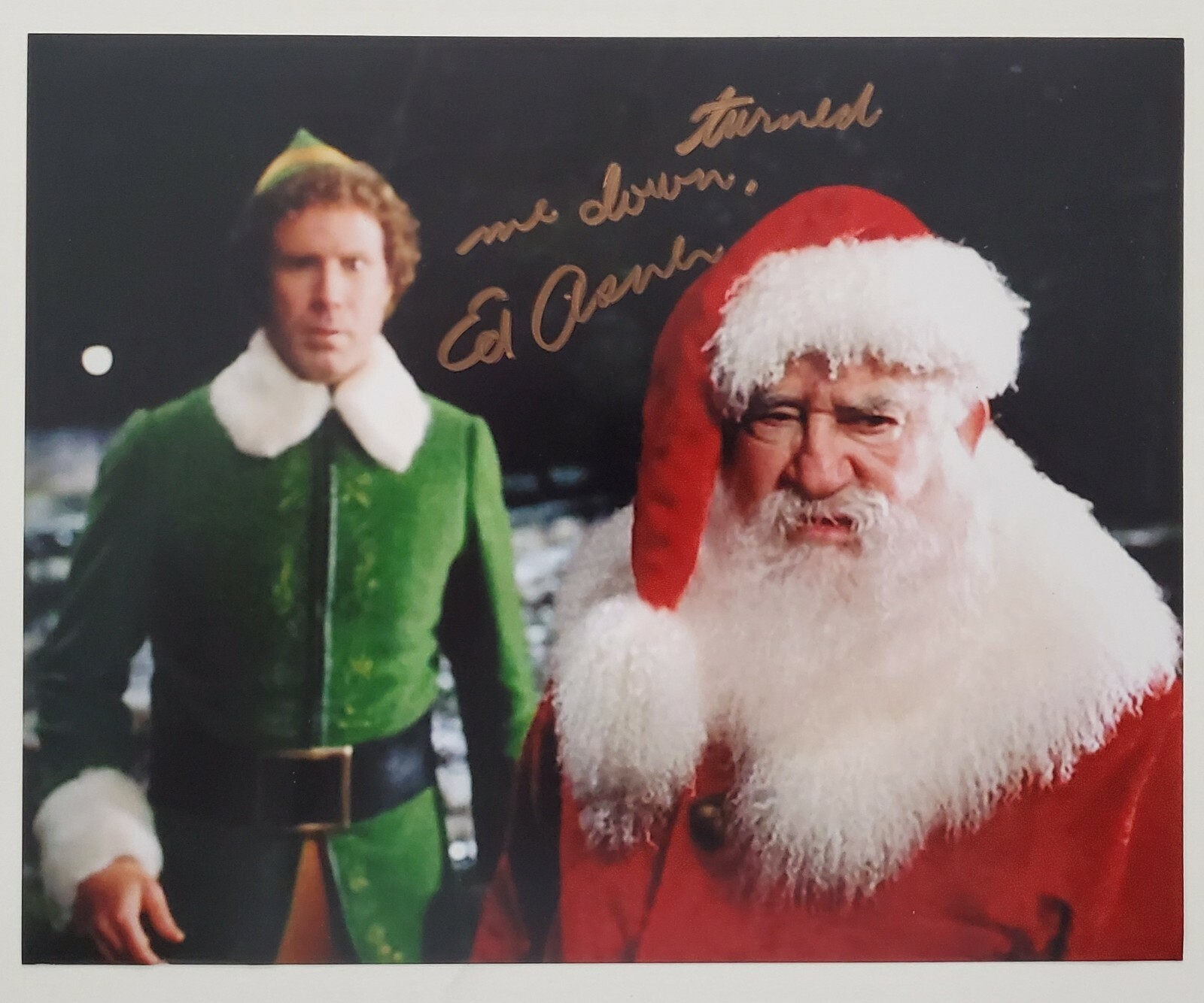 Ed Asner Signed Santa Claus 8x10 Photo Elf Actor Pixar Up Long ...