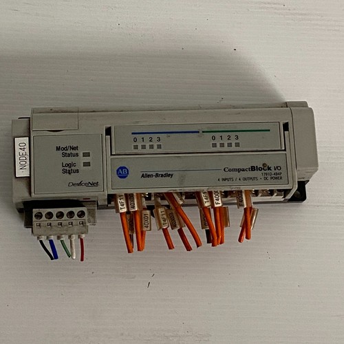 Allen Bradley 1791D-4B4P SerD Compact Block I/O DeviceNet Combination ...