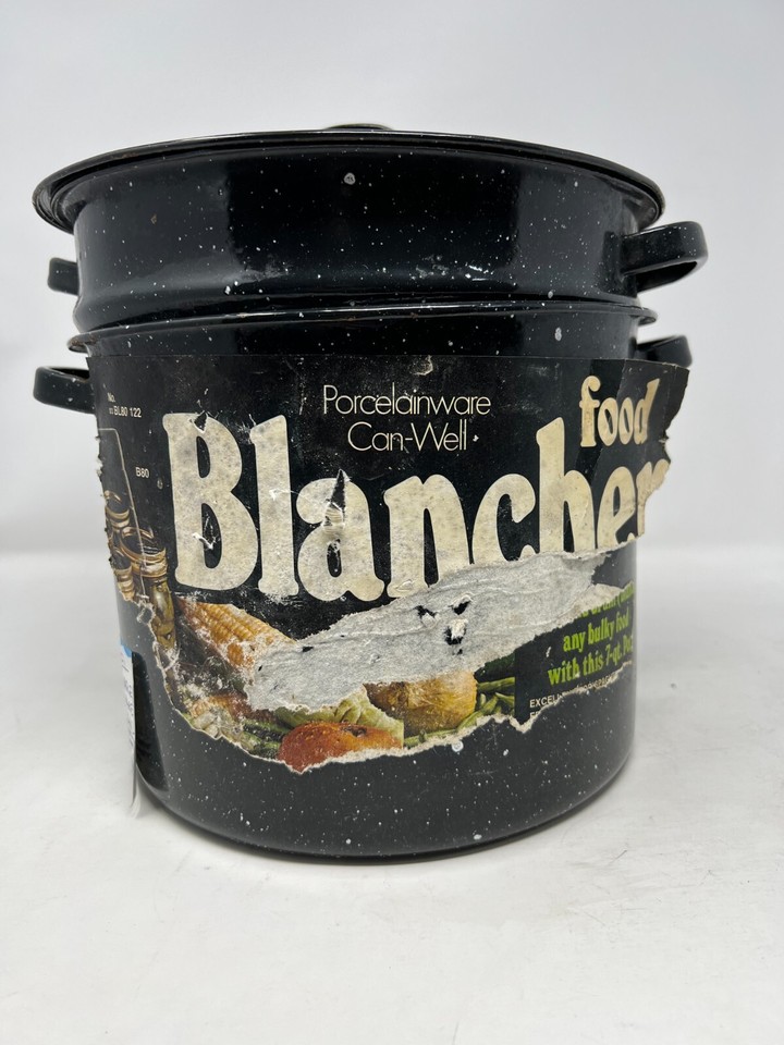 1980’s RARE Can-Well Graniteware Blancher/Strainer/Stock Pot/Steamer ...