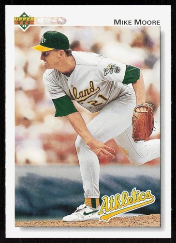1992 Upper Deck Baseball Card Mike Moore Oakland Athletics #661 | eBay