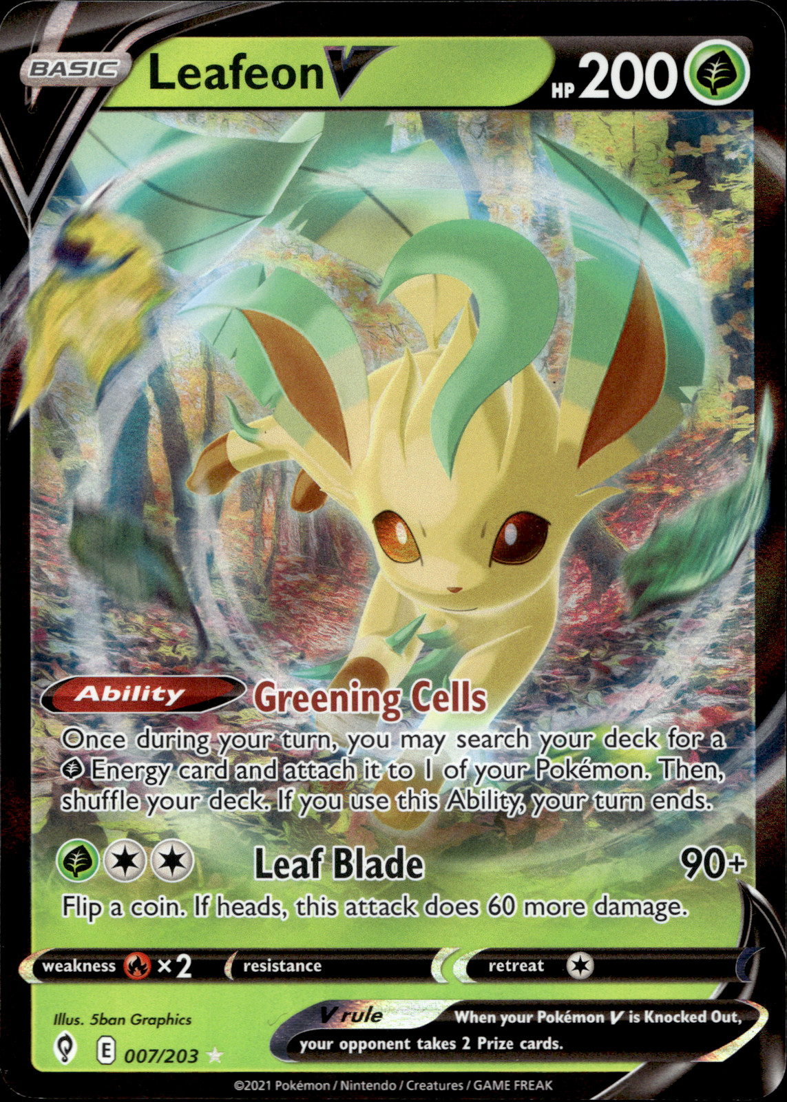 Leafeon V (Ultra Rare)[SWSH07]: Buy and Sell Prices & Values - Pokécazilla