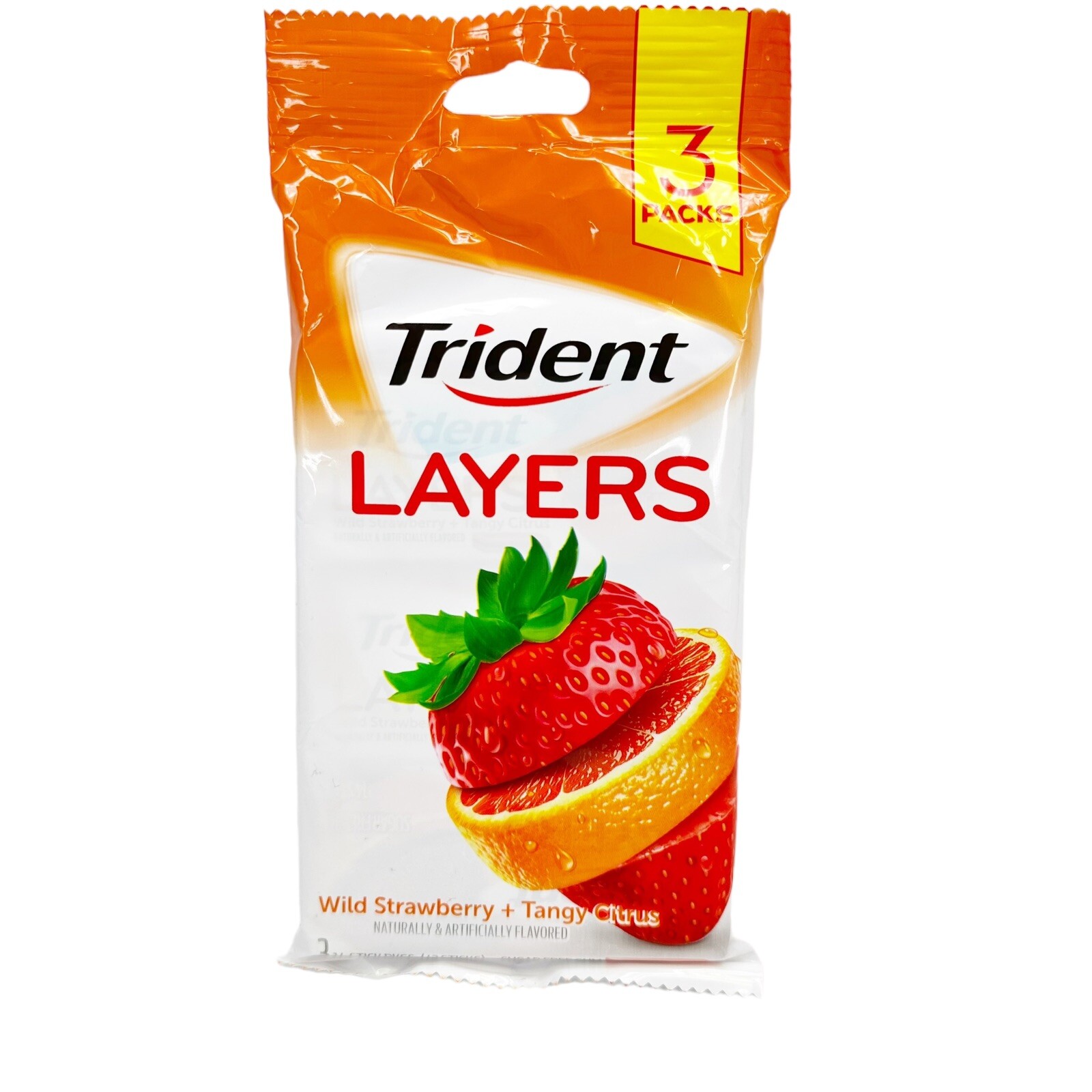 Trident Layers Wild Strawberry Tangy Citrus Sugarless Gum 3pk for sale ...