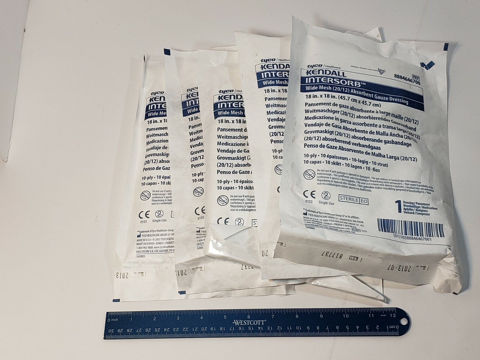 Kendall Intersorb Wide Mesh 20/12 Absorbent Gauze Dressing ref ...