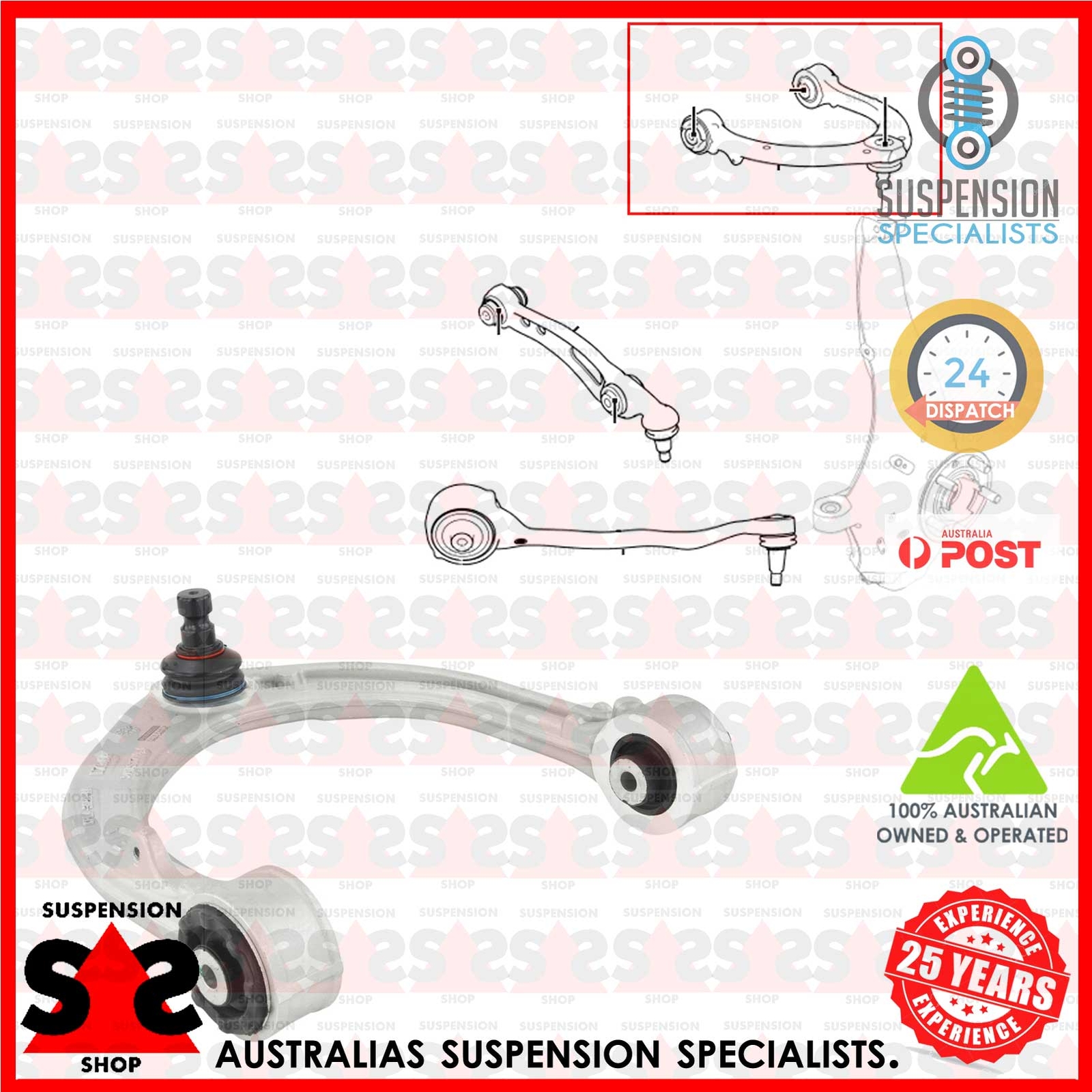 Upper Front Axle Control/Trailing Arm, Wheel Suspension Suit LAND ROVER ...