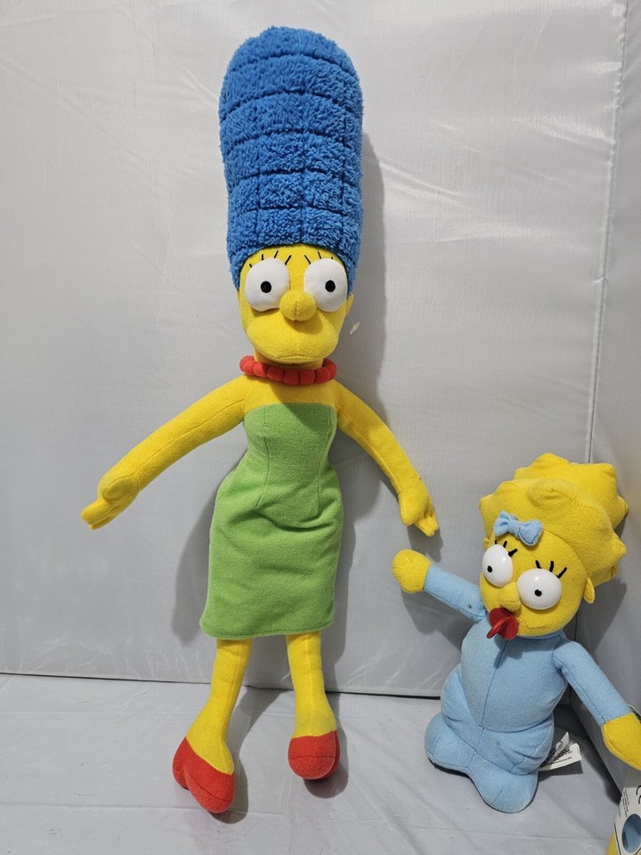 The Simpsons Marge 19” Universal Studios Plush Doll & Maggie Toy ...