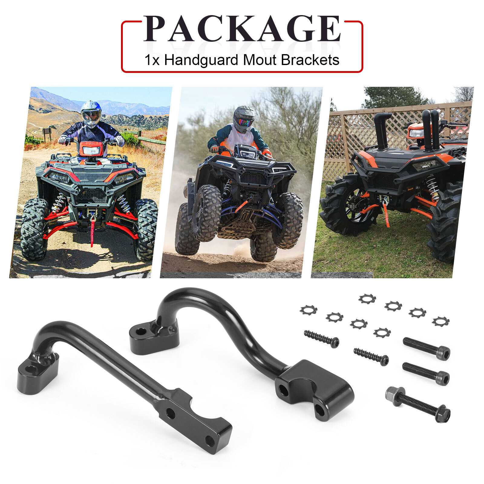 2 Pack 2889341 For Polaris Sportsman Scrambler 850 / XP 1000 Handguard ...