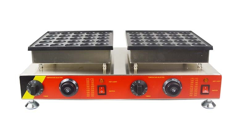 1.77" Mini Commercial Muffin Maker Stainless Steel Pancake Machine 50 ...