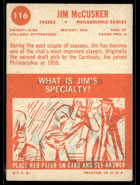 1963 Topps - #116 Jim McCusker for sale online | eBay