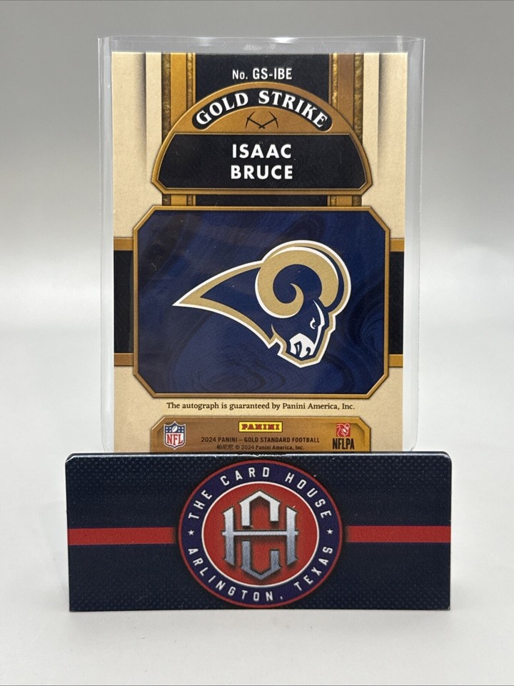 2024 Gold Standard Isaac Bruce Gold Strike Auto /99 LA Rams ZZ1 | eBay