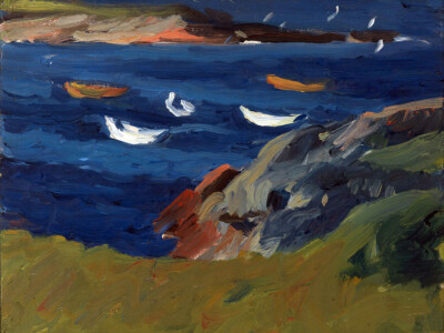 Edward Hopper (Dories in a Cove) - CANVAS or PRINT WALL ART | eBay