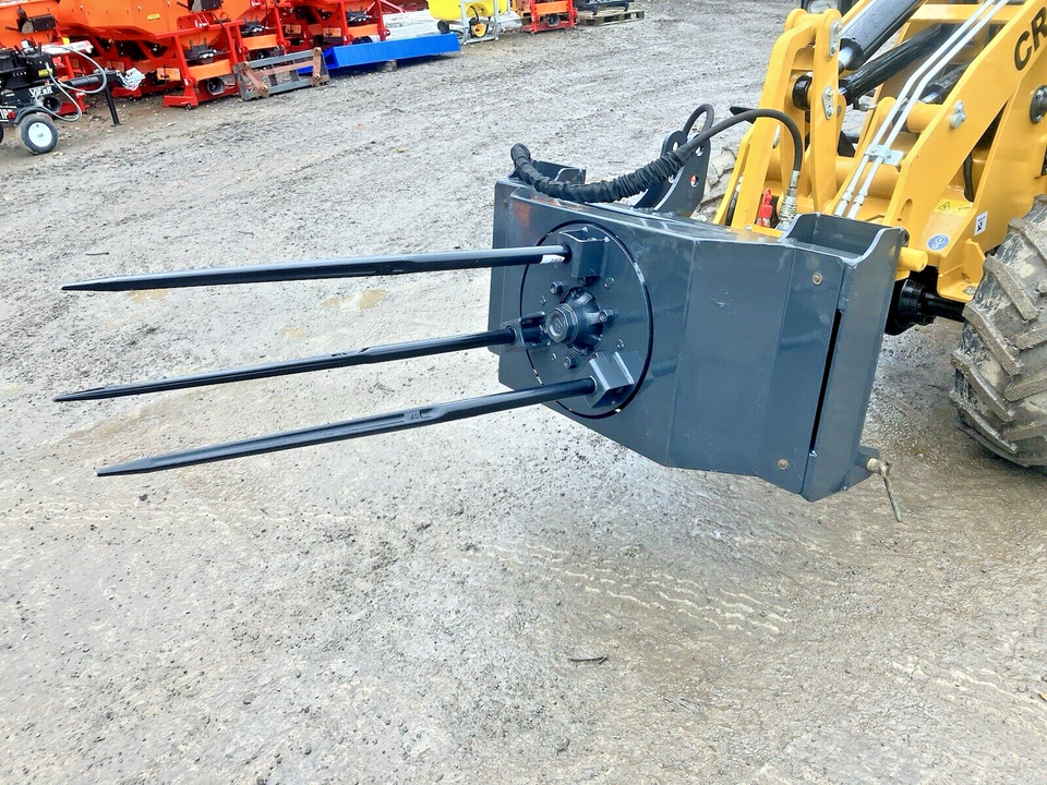 Hydraulic Round Bale Unwinder / Unroller / spike , 3pl & Euro 8 mounts ...