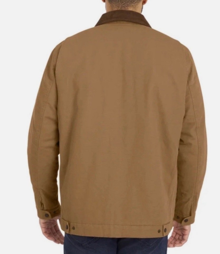 Wrangler Men’s Cotton Canvas Work Jacket, Brown, Size M/L | eBay