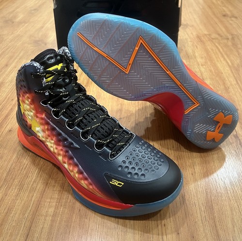 UNDER ARMOUR MENS CURRY 1 JAM FIRE BASKETBALL SHOES MENS 7.5 NIB ...