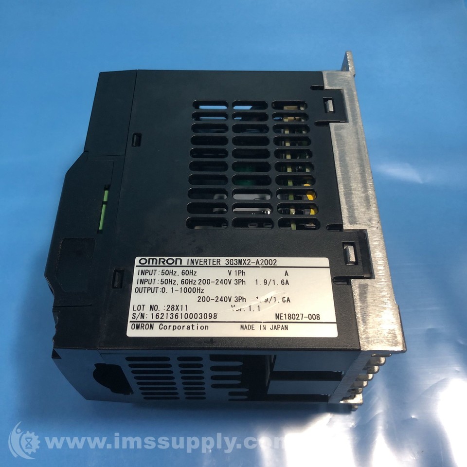 Omron 3G3MX2-A2002 Inverter Drive 0.2 kW, 3-Phase In, 200-240VAC USIP ...