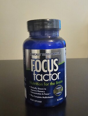 Focus factor nutrition for brain health Clinically Tested 90 Tabs Exp ...
