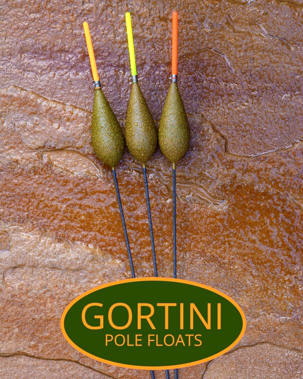 3 no. Handmade GORTINI 1.50g 'Deep Water 2' pole fishing floats hand ...