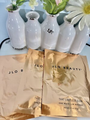 3X JLO BEAUTY THAT LIMITLESS GLOW MASK TIGHTEN PLUMP RADIATE. Brand New ...