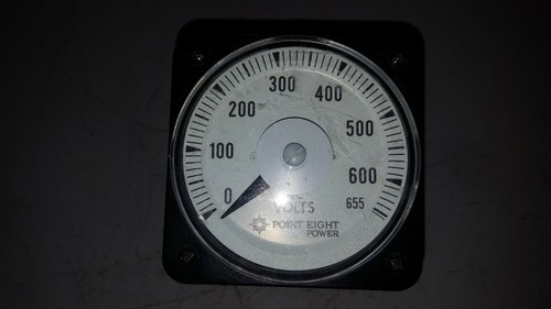 Point Eight Power AC Voltage Meter, 0-150VAC, 0-655 AC Volts, 10302TPZ ...