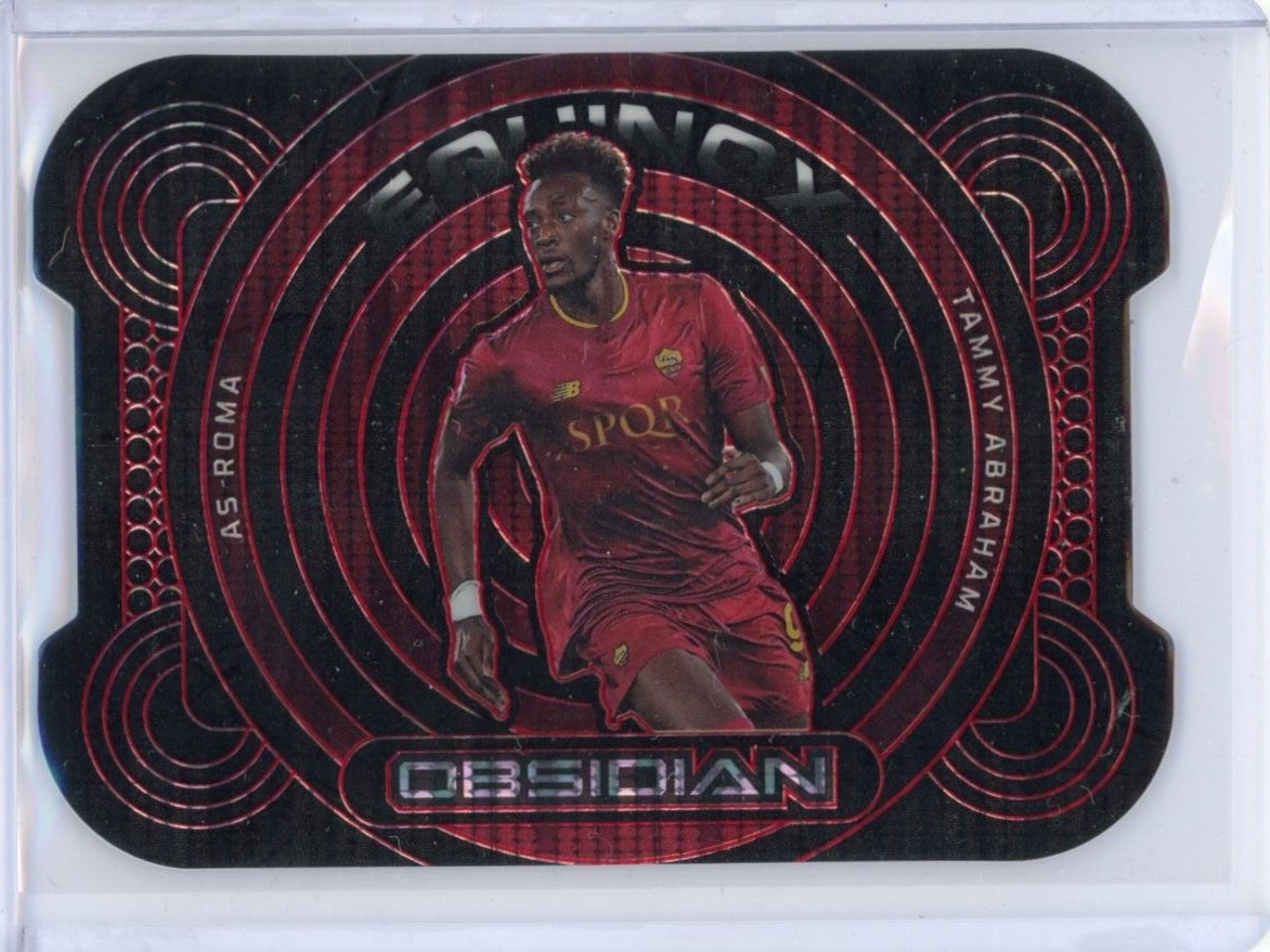 Tammy Abraham 2022-23 Panini Obsidian Equinox Electric Etch Red Pulsar ...