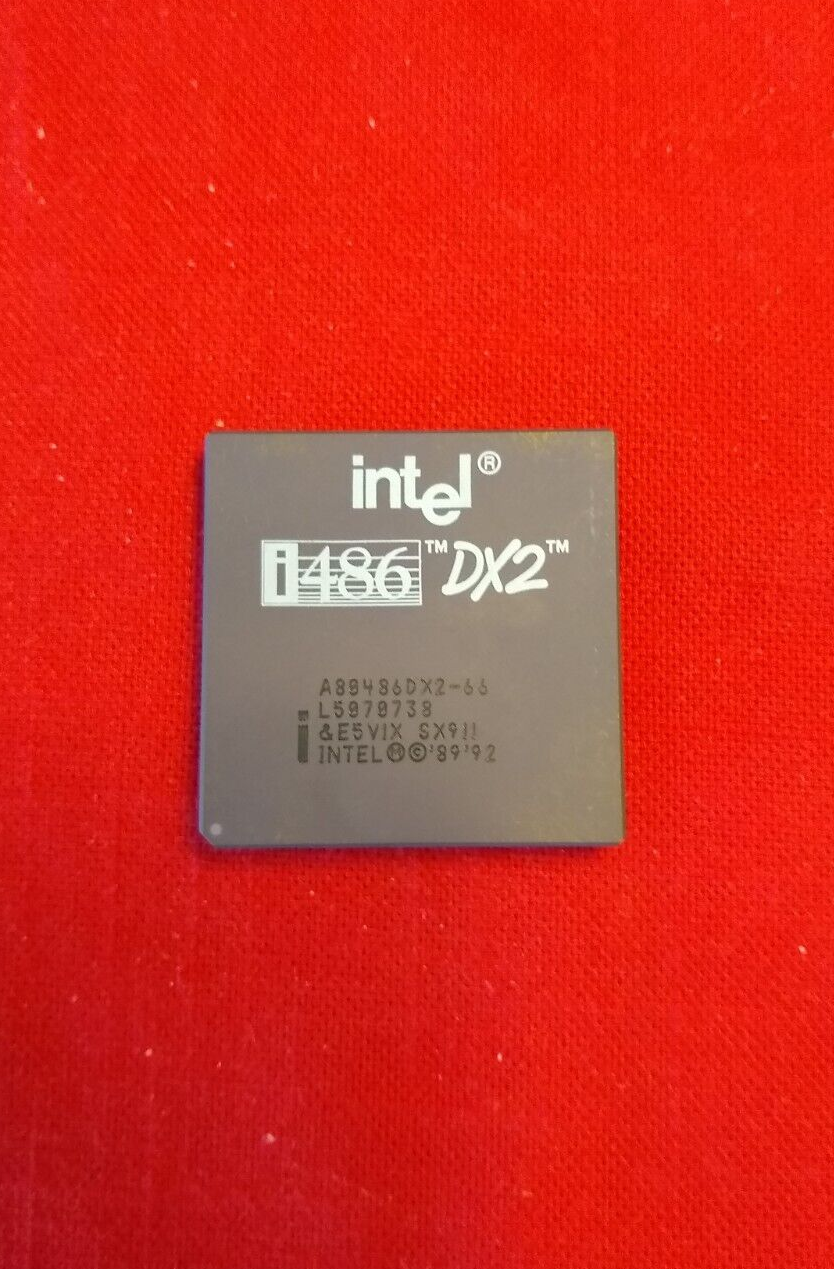 Intel 486dx2 66 MHz A80486dx2-66 Sx911 Socket 3 Gold Scrap for sale ...