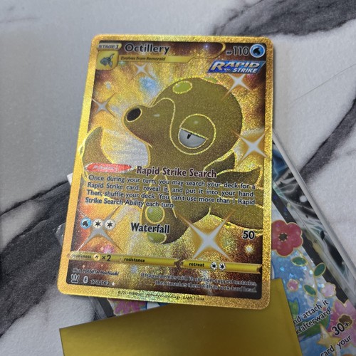 Octillery 178/163 - Battle Styles - Gold Secret Holo Pokemon Card - NM ...