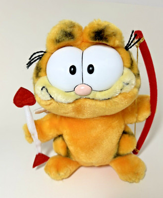 Vintage Garfield Plush 1981 R. Dakin & Co Valentine Love Cupid 8” Comic ...