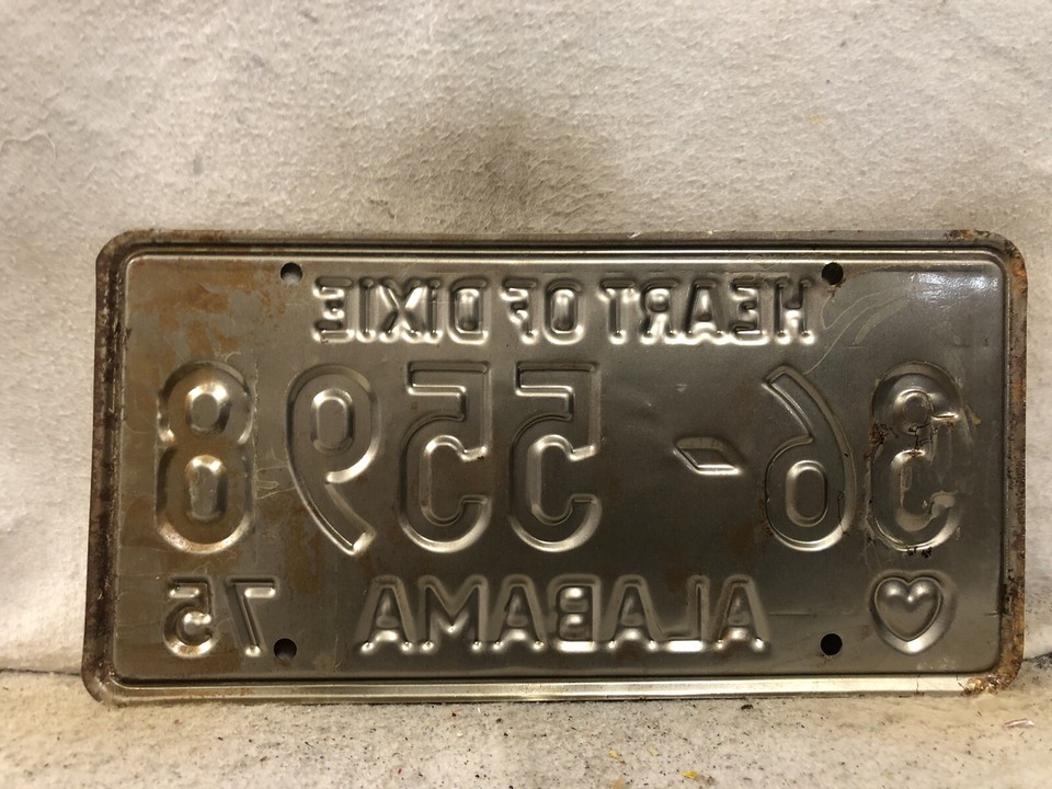 Vintage 1975 Alabama License Plate | eBay